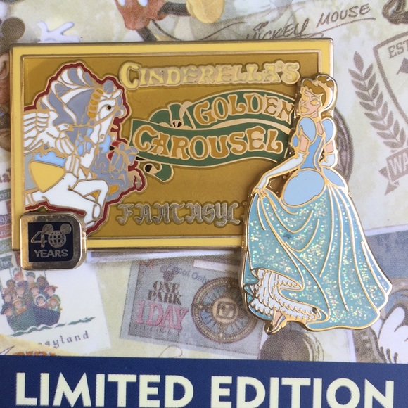 Disney | Jewelry | Disney Cinderellas Carousel Pin | Poshmark